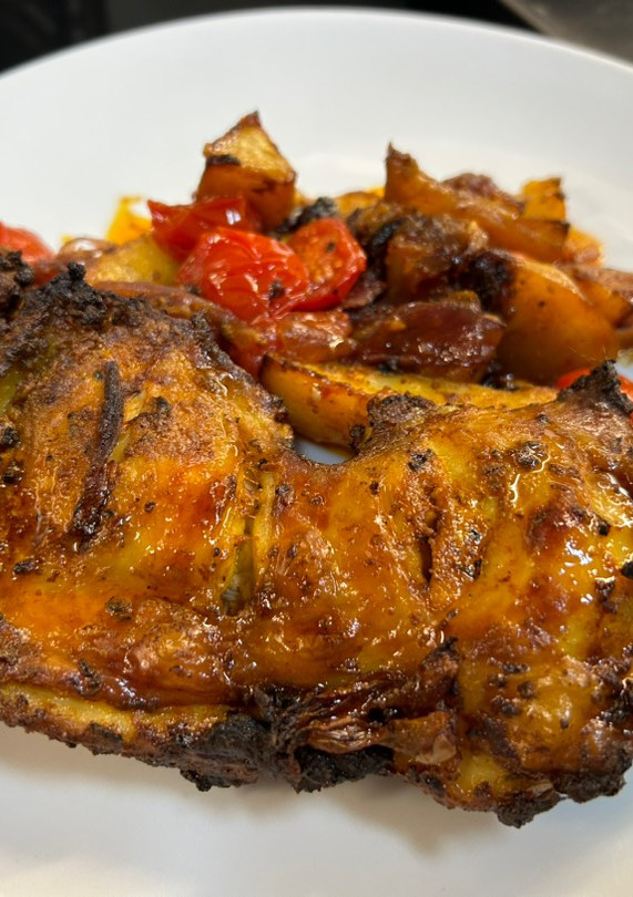 Pollo Asado Estilo Turco Con Patatas Y Cebolla En Airfryer Cosori ...