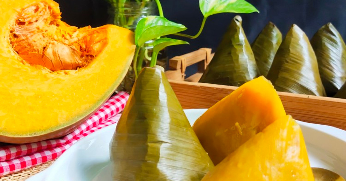 Resep Pais Waluh (Nagasari Labu Kuning) oleh Bunda Pashalenko - Cookpad