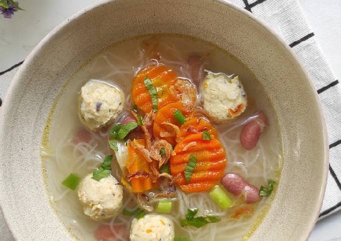 Resep Bakso Ayam Sayur Kacang Merah oleh Endahomemade - Cookpad