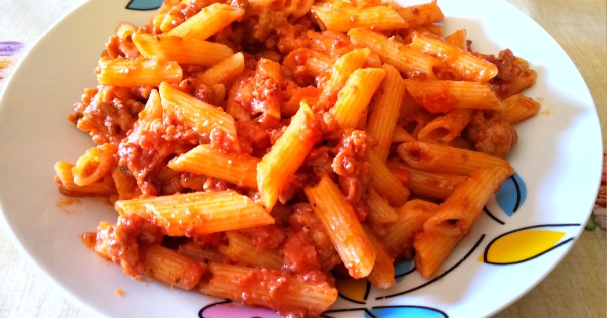 Macarrones Con Carne Picada Y Paté Receta de Evita- Cookpad