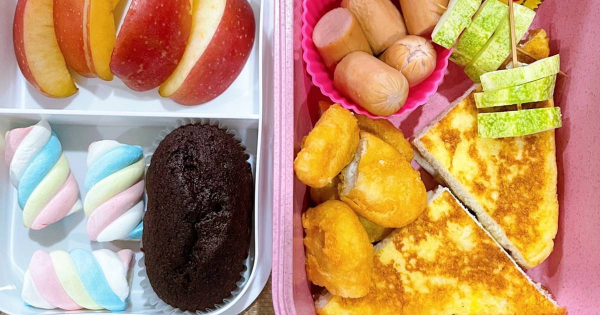 Resipi 👩‍🍳Bento Box - Roti Sosej Cheese oleh Mahadiah - Cookpad