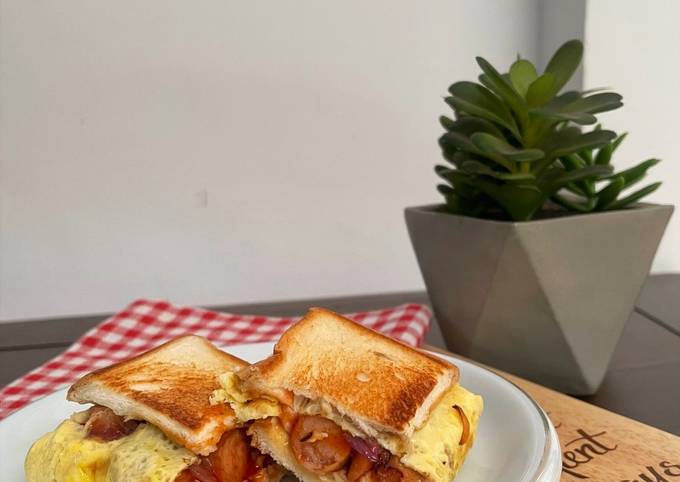 Resep Sandwich Telur Lipat Roti Tawar Oleh Kiki Fhatria Cookpad