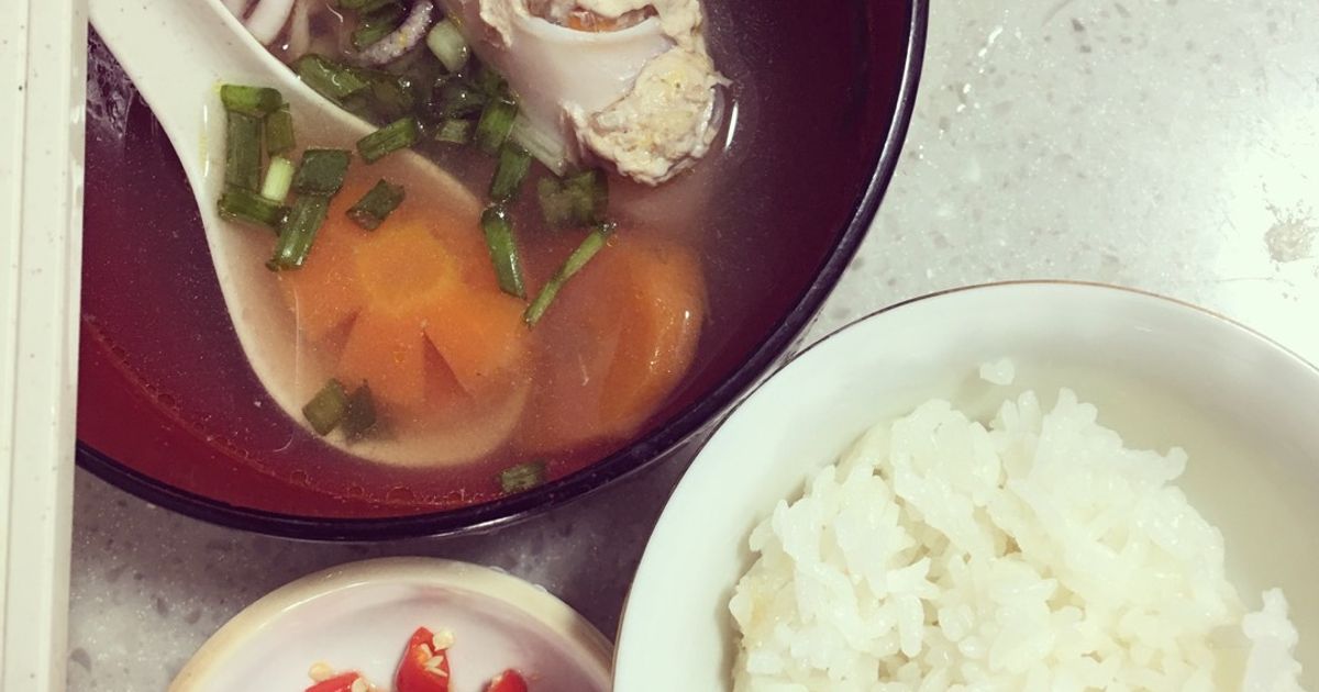 Stuffed Squid Soup Recipe By Sat.Cooker