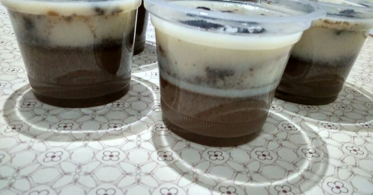 Resep Silky Pudding Oreo Cokelat oleh Claudya - Cookpad