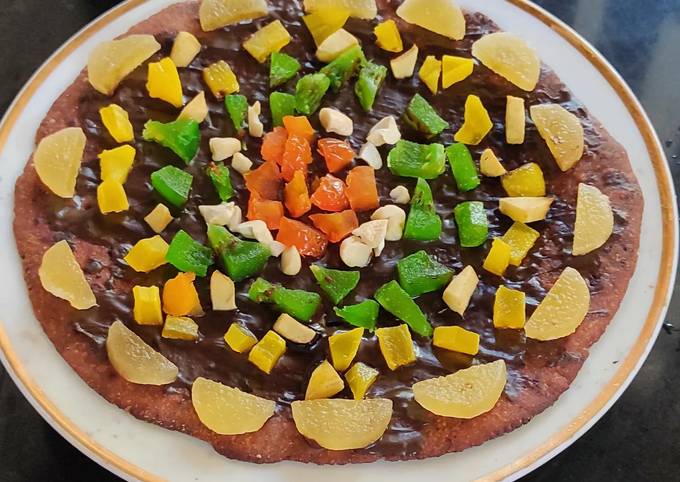 Chocolate paratha pizza Recipe by Subha Suresh - Cookpad