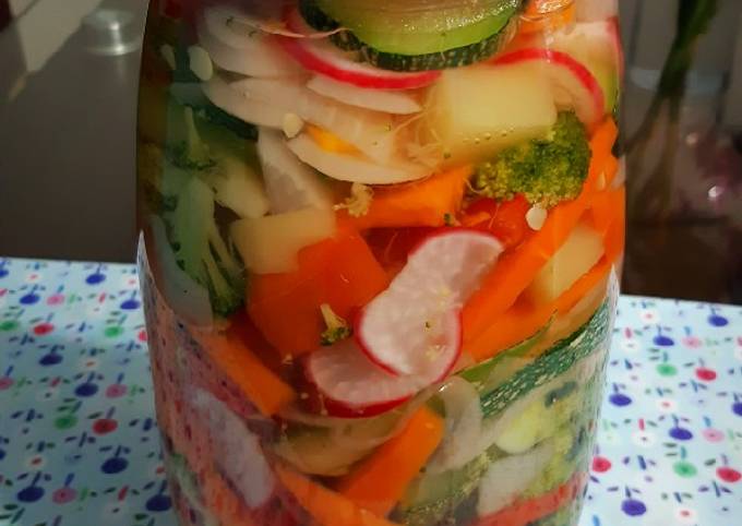 Encurtido de Vegetales Receta de Diana Cordero- Cookpad