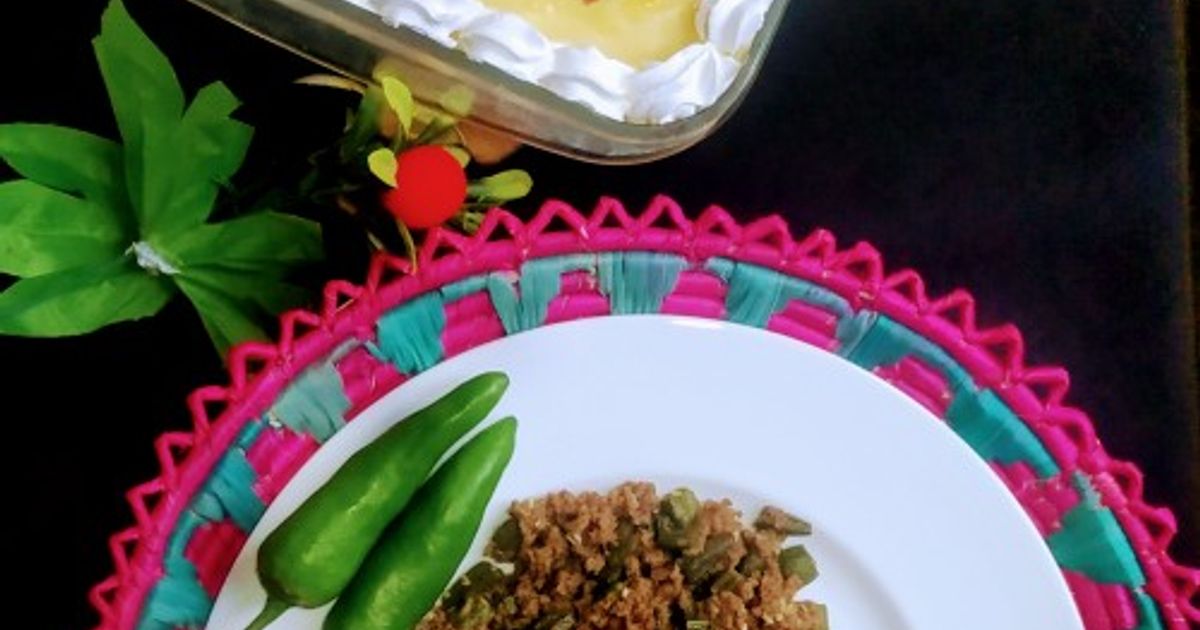Bhindi Qeema With Chapati And Coffee Lufay😍😍😍 Recipe by Sheenay Khan ...