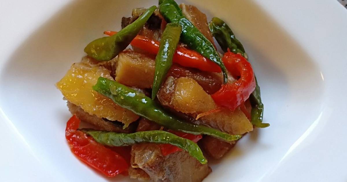 Resep Ikan Asin Cabe Ijo oleh Mamima & Babyba Kitchen - Cookpad