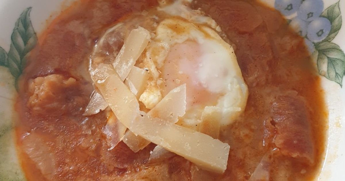 Garlic Soup With Egg And Sheep Cheese Recipe By Lorena Moreno