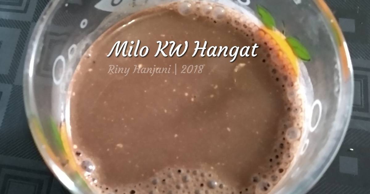 Resep Milo KW Hangat oleh 🍒Riny Hanjani 🍒 - Cookpad