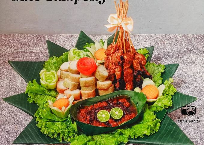 Resep Sate ayam (tumpeng) oleh Via Vie (Dapur Bunda) - Cookpad