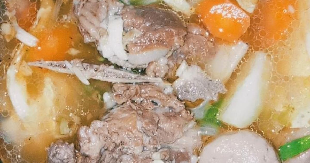 Resep sop jando sapi presto rumahan enak dan mudah - Cookpad