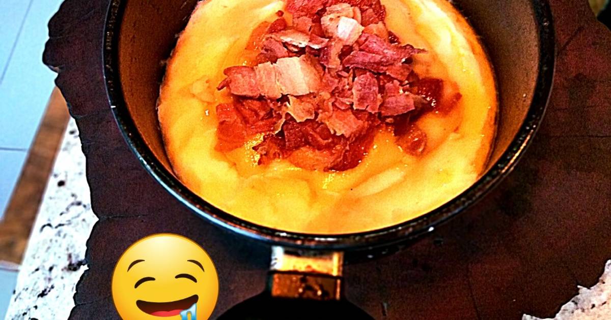 Purê de batatas com bacon Receita por CANTINHO DO GUERREIRO. - Cookpad