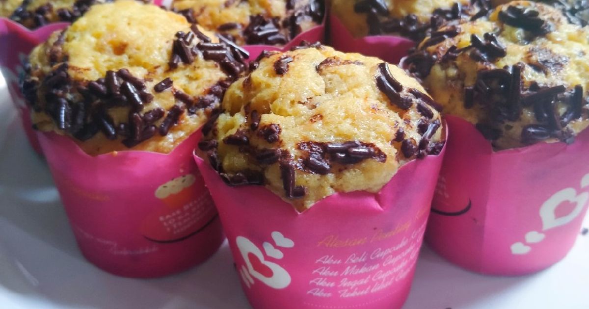 Resep muffin pisang oven rumahan enak dan mudah - Cookpad