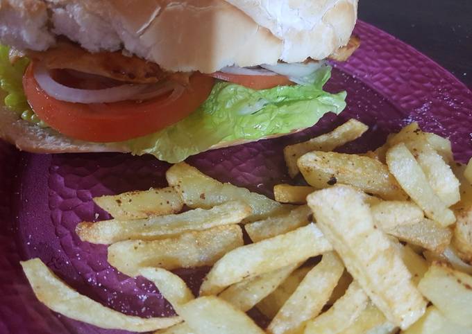 Sándwich de pollo rápido y rico Receta de Yami Papavero- Cookpad