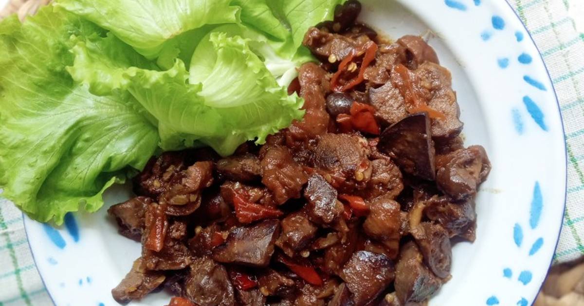 Resep Oseng Pedas Ati Ampela oleh Meieka - Cookpad