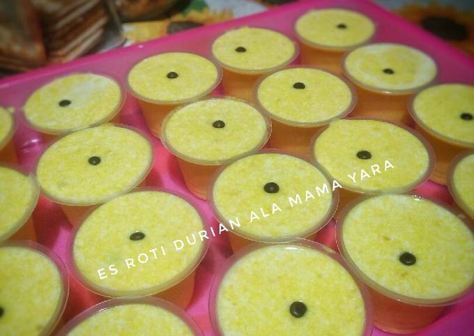 Resep Es Roti Durian Cup oleh 👩 Erysa Sofia Bachtiar - Cookpad
