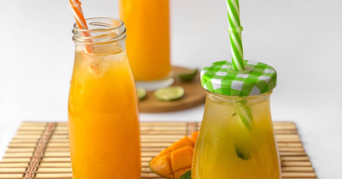 Mango juice Recipe by Chef Urwat👩‍🍳 - Cookpad