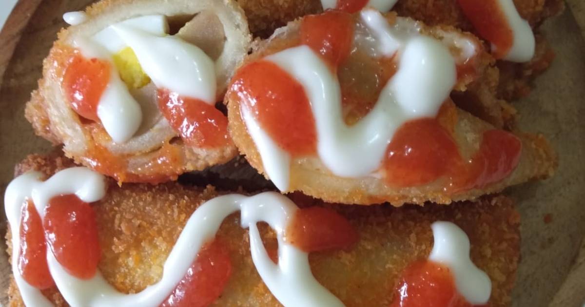 Resep Sandwich gulung sosis mayo goreng oleh Yati Yulyati - Cookpad