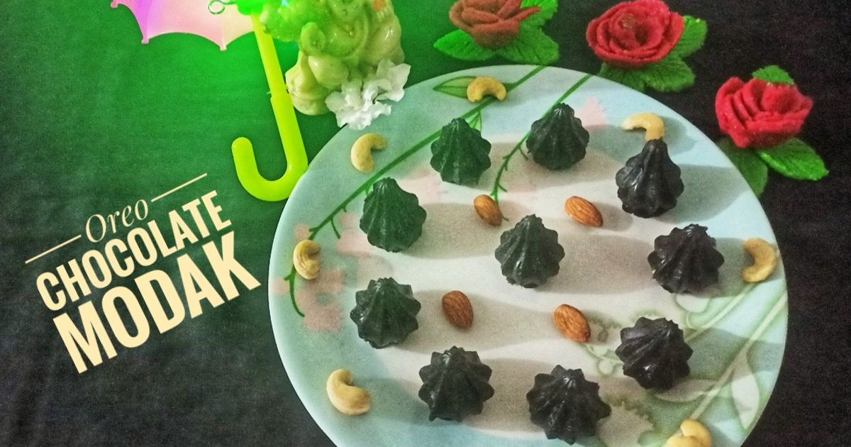 Oreo Chocolate Modak (No Fire) Recipe by Daxa Parmar - Cookpad