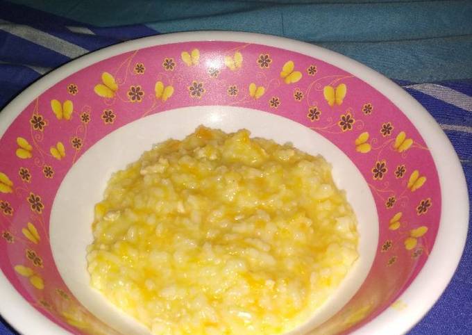 Resep Bubur tim wortel Ayam mpasi 10bulan oleh chaiirunii - Cookpad