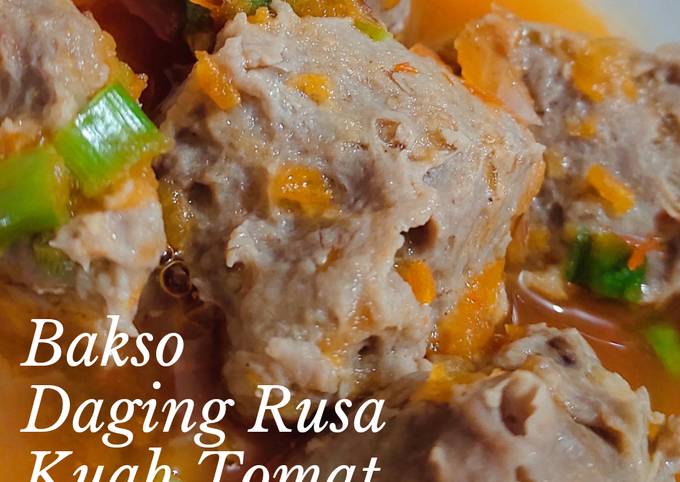 Resep Mpasi Bakso Daging Rusa Kuah Tomat oleh Maharani - Cookpad