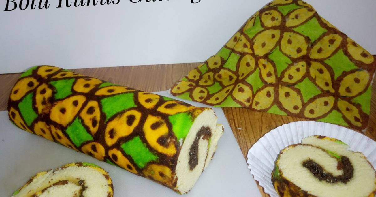 Resep Bolu Gulung Batik oleh Mizka_Yaqin0912 - Cookpad