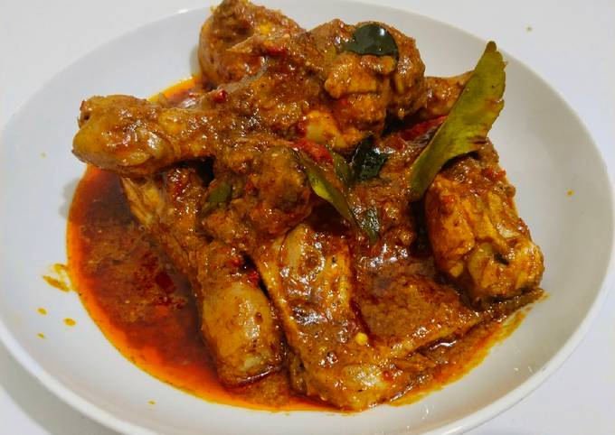 Resep Rendang ayam bumbu instan oleh Kiki_Nomuyepo - Cookpad
