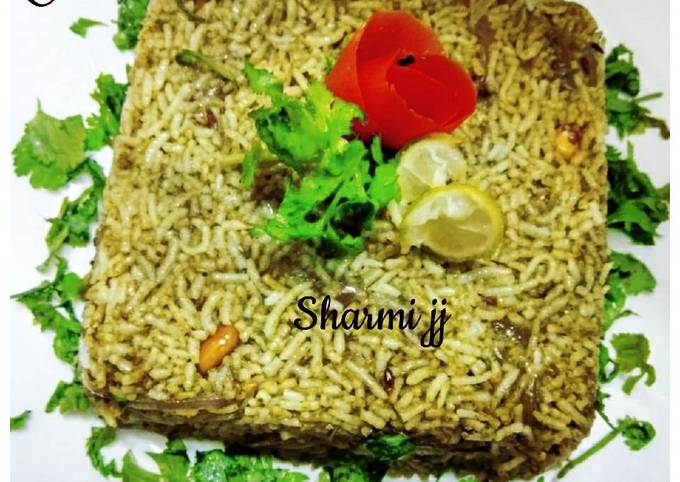 Coriander rice: Recipe by sharmi - Cookpad