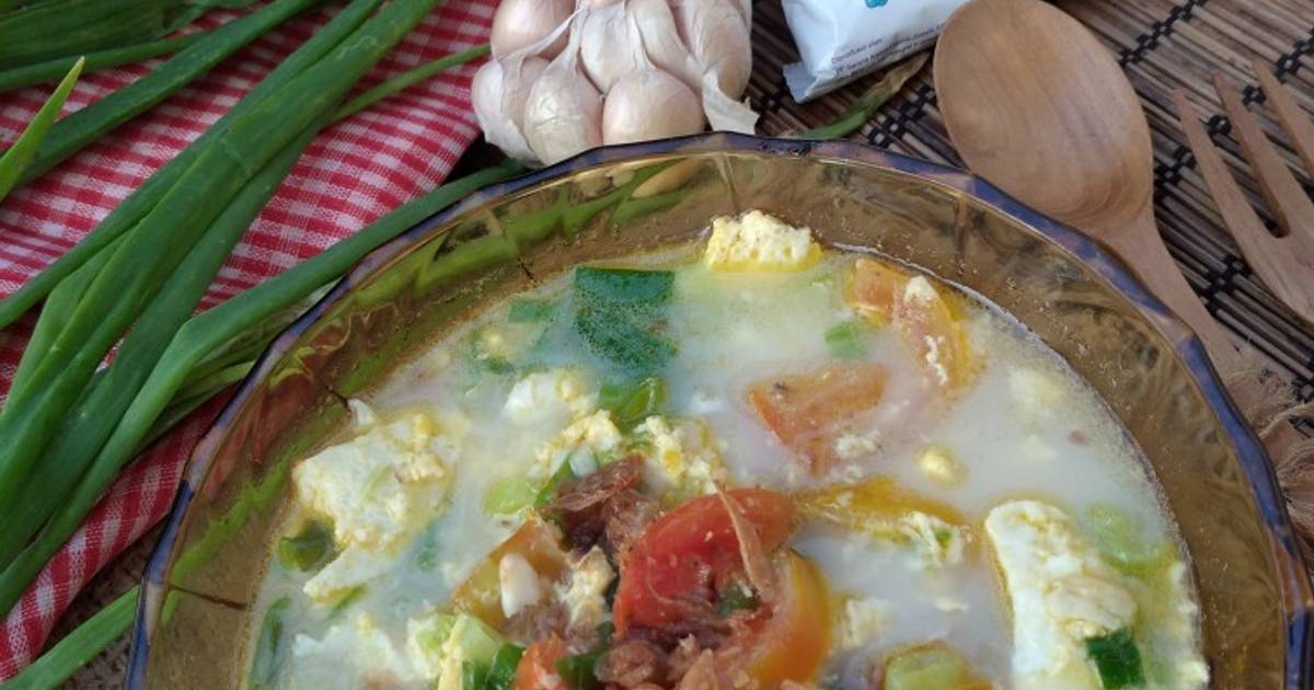 990 resep sup tomat telur enak dan sederhana ala rumahan - Cookpad