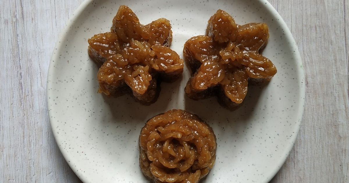 Resep Wajik Bunga Gula Merah oleh suryani - Cookpad