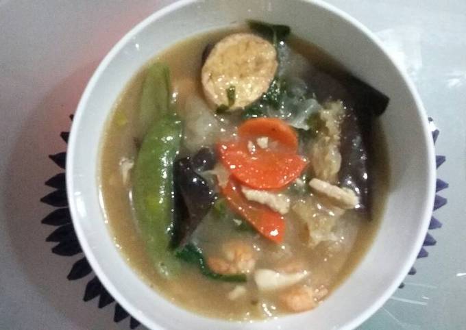 Resep Sapo Tofu Jamur,Sayur +Perut Ikan oleh Liza - Cookpad