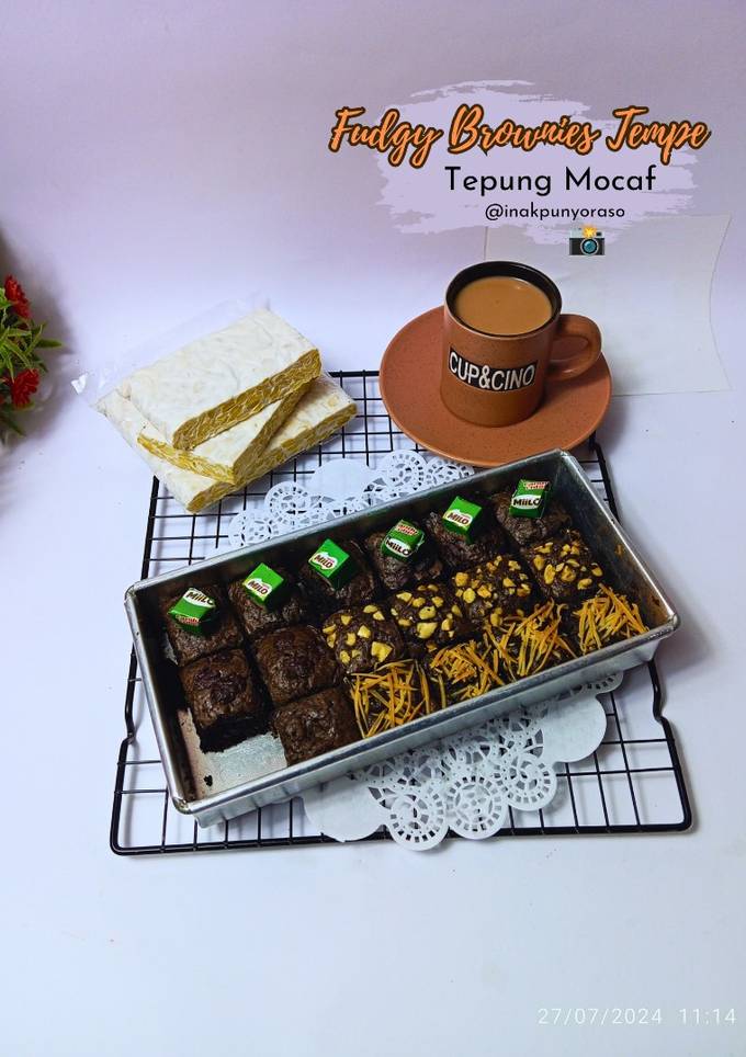 Resep Fudgy Brownies Tempe Tepung Mocaf oleh Oktaviani (Bund@ Keyl ...