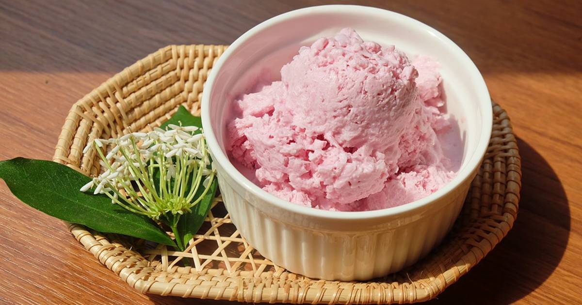 สูตร Aka Shiso Milk Ice Cream โดย Mishima Thailand - Cookpad