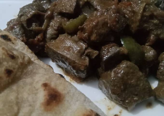 Bhuni kaleji and roghni paratha Recipe by Sumera Rahman - Cookpad