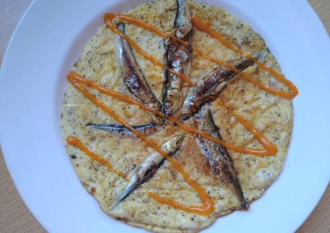 Omelette with smoked fish Recipe by Lady Galactose - Cookpad