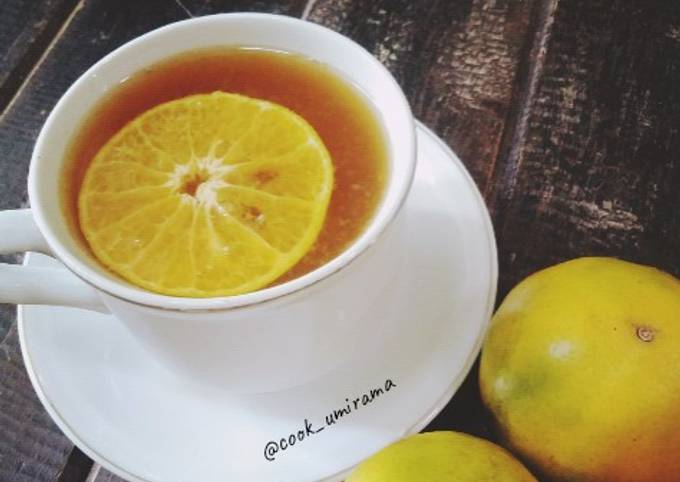 Resep Teh jeruk peras oleh Umi rama - Cookpad