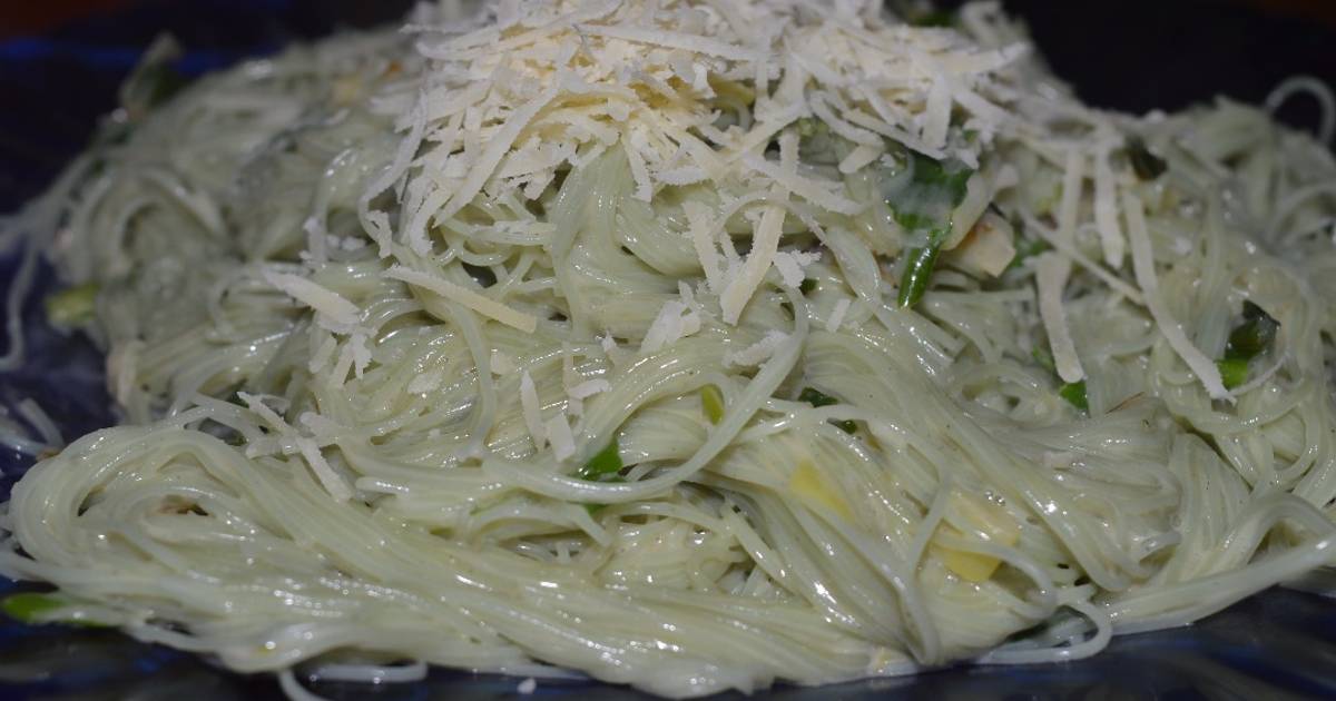 Fideo de arroz al verdeo Receta de Fabio Talibs- Cookpad