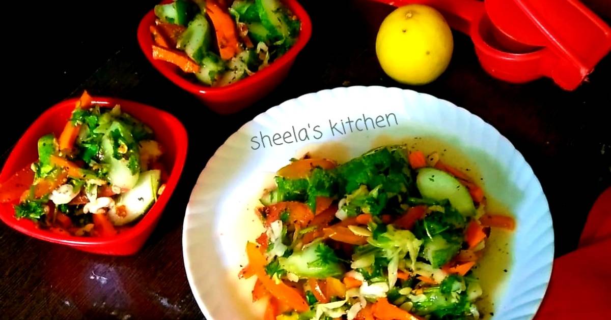 Sheela Biswas বানিয়েছেন গ্রীন সালাদ (green salad recipe in bengali ...
