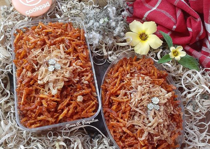 Resep Kering Kentang Pedas Manis (Kentang Mustofa) Dengan Cabe Bubuk ...