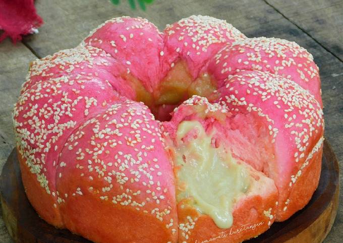 Resep Roti Sobek Buah Naga Vla Durian oleh desmawati kuretangin - Cookpad