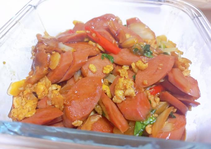 Resep Nasi Gila (Sosis Telur Sawi) oleh DBI Kitchen - Cookpad