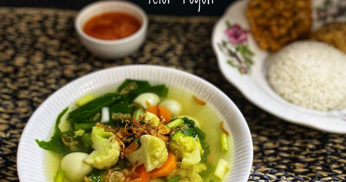 Resep Soup Sayuran Telur Puyuh oleh Lovelychef By TieDQ - Cookpad