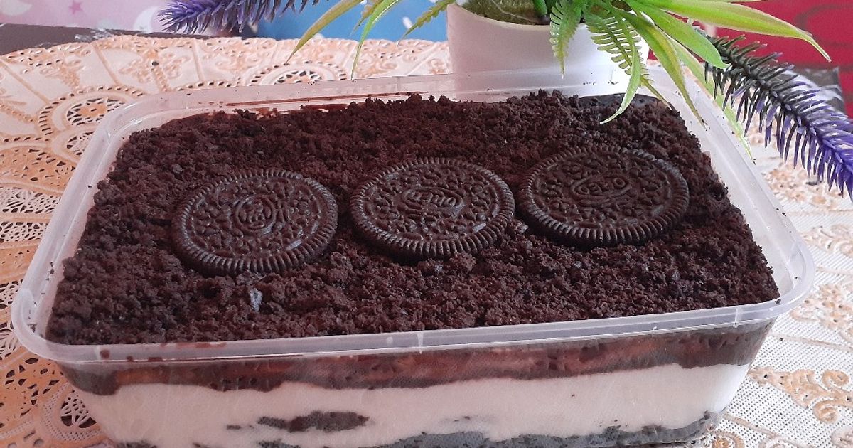 Resep Cheese Cake Oreo Lumer Di Mulut (Dessert Box) oleh Gania_Kitchen ...