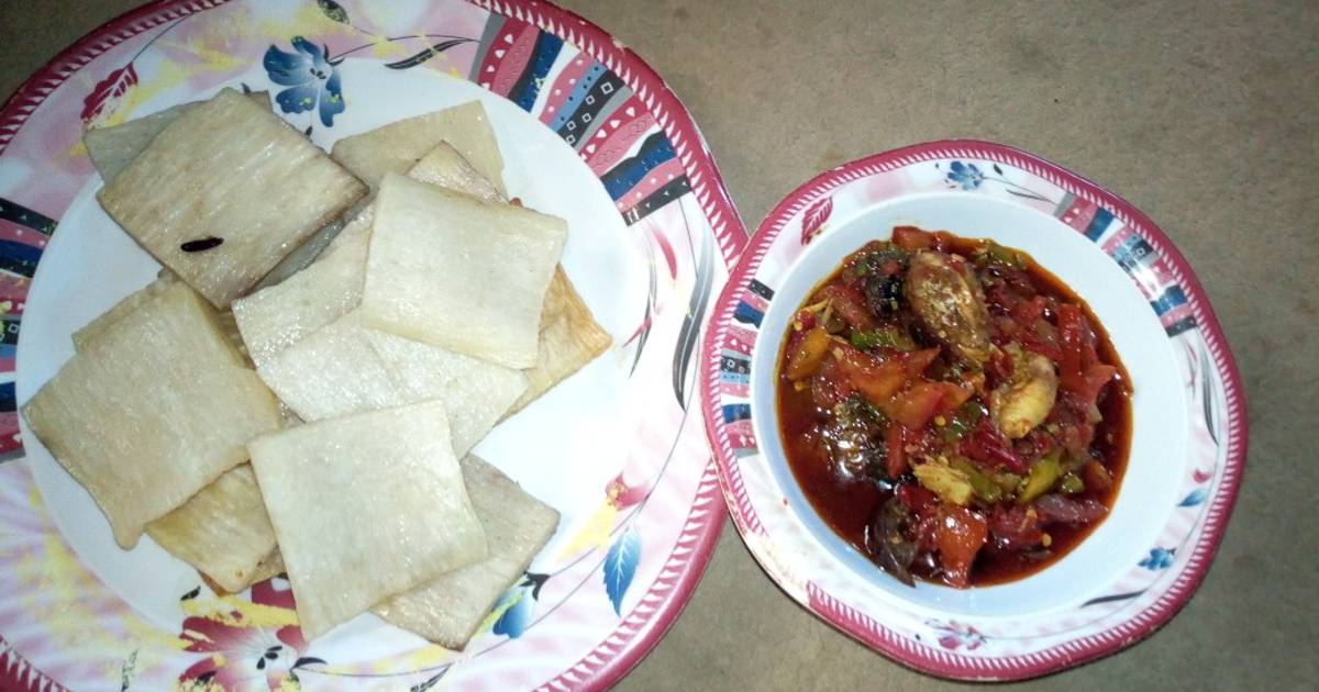 White yam with fish sauce Recipe by Afreeda's_Bakery - Cookpad