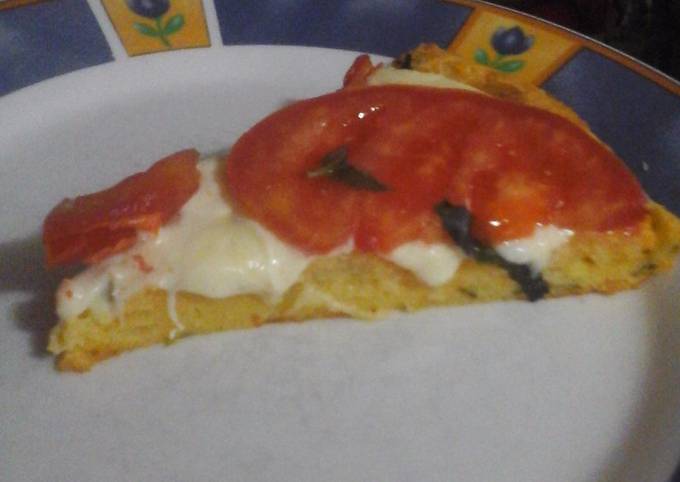 Pizza de maíz sin gluten Receta de Carolina de los Ríos- Cookpad