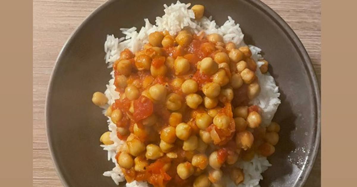 Curry de pois chiche / riz de Les recettes d’Elo - Cookpad