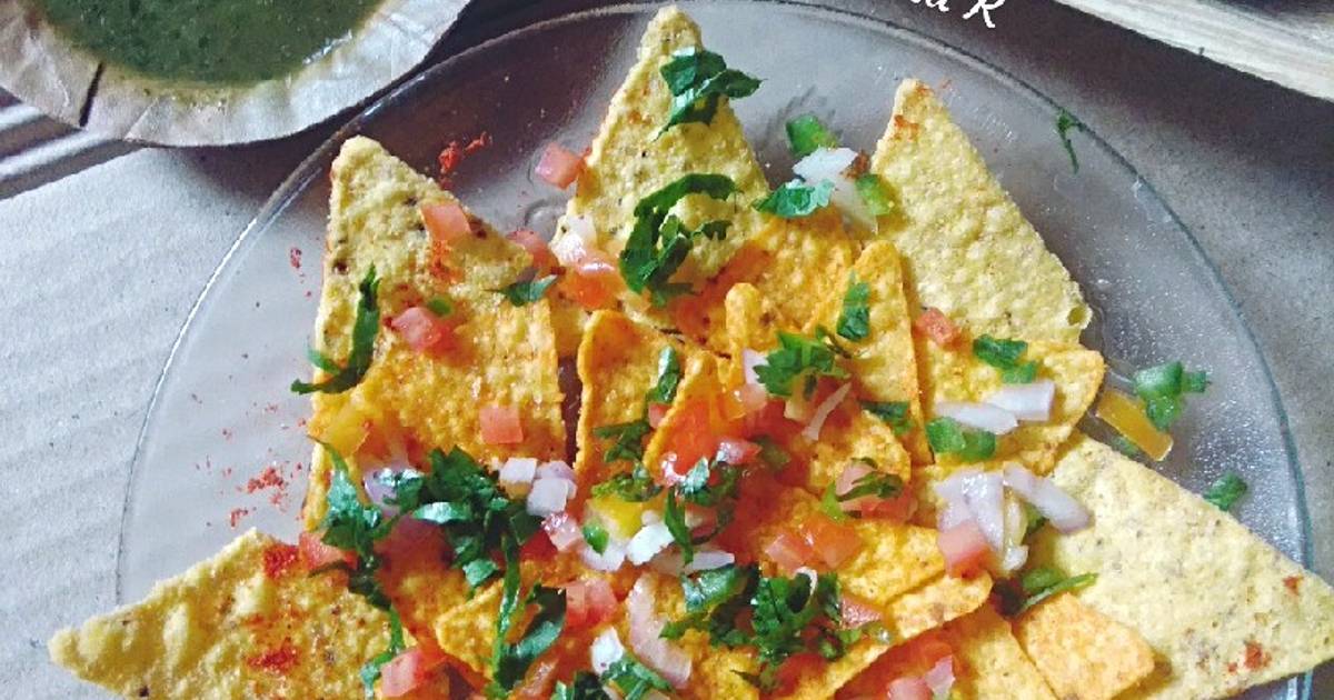Nachos Chaat Recipe by Monika Rastogi - Cookpad