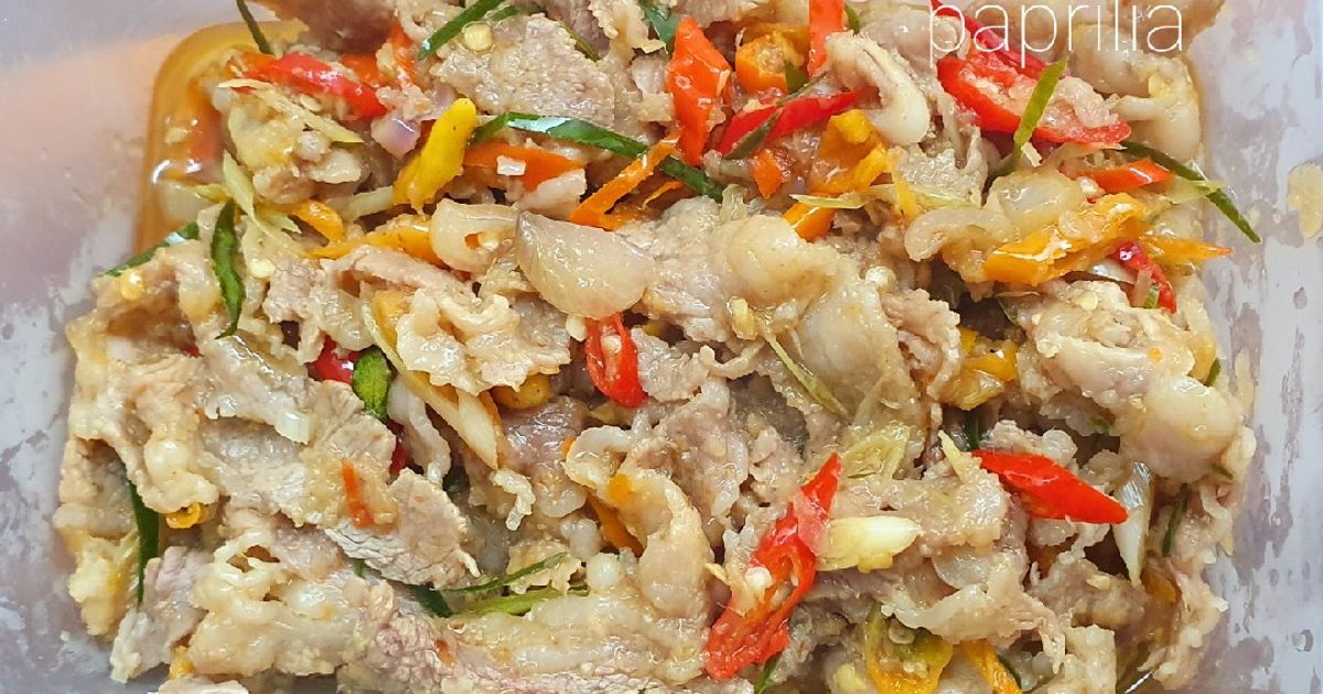 Resep Short Plate Beef Sambal Matah oleh paprilia - Cookpad