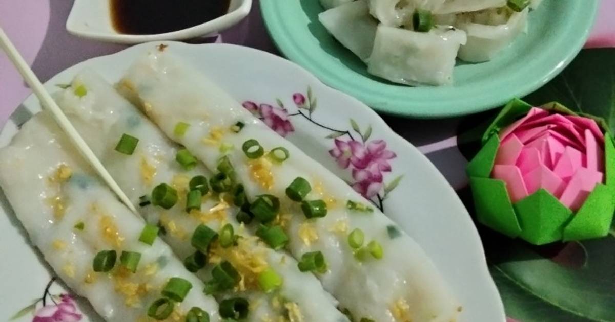 Resep Chee chiong fun / rice noodle roll ️ 😋😋 oleh Popo L - Cookpad Resep Chee chiong fun / rice noodle roll ️ 😋😋 oleh Popo L - Cookpad